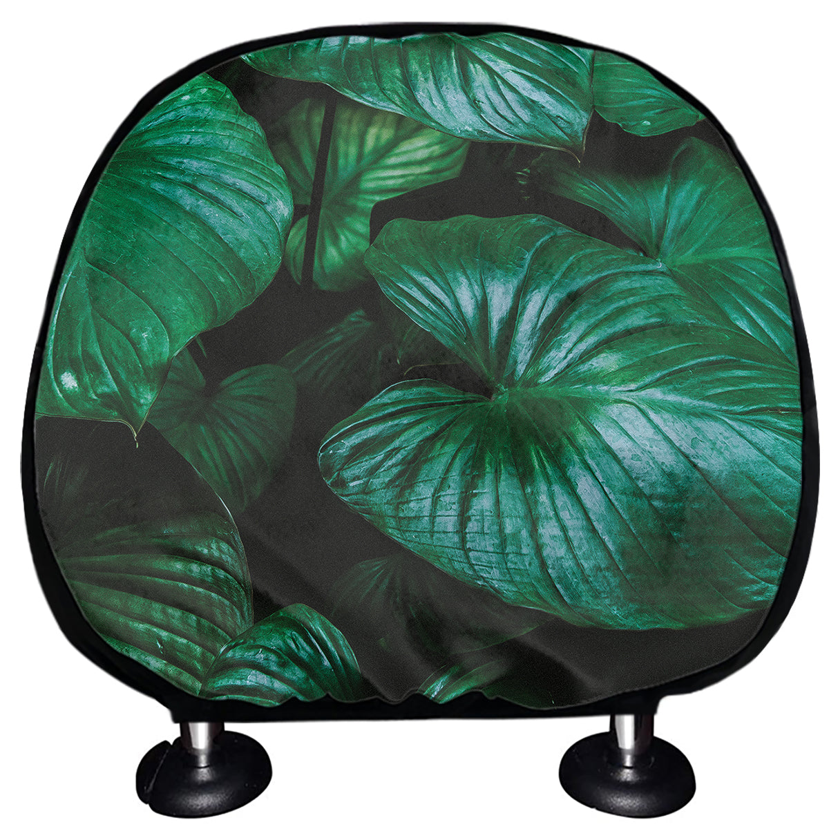 Natural Tropical Leaf Print Car Headrest Covers – GearFrost
