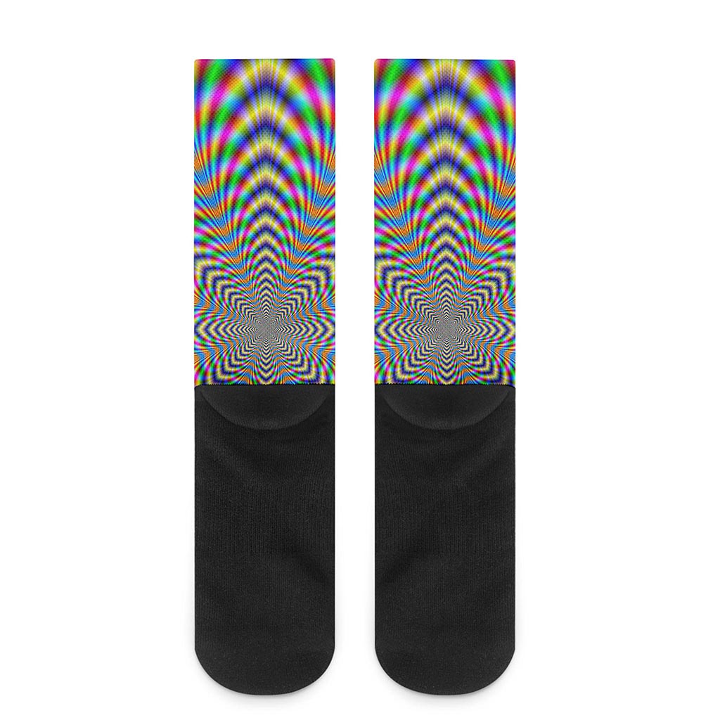 Octagonal Psychedelic Optical Illusion Crew Socks – GearFrost
