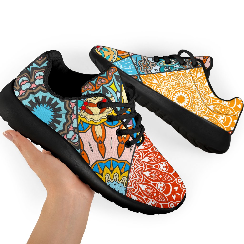 Patchwork Mandala Bohemian Pattern Print Walking Shoes – GearFrost