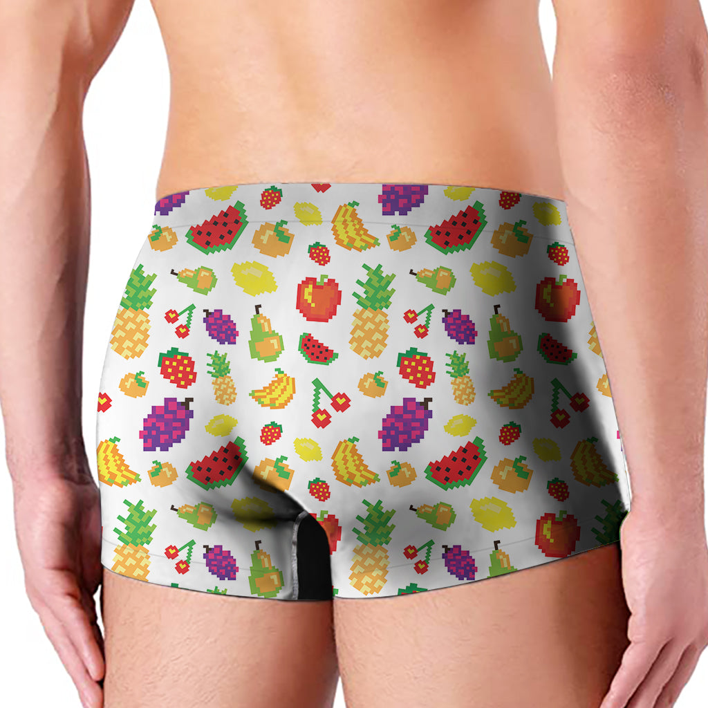 Pixel Fruits Pattern Print Men's Boxer Briefs – GearFrost