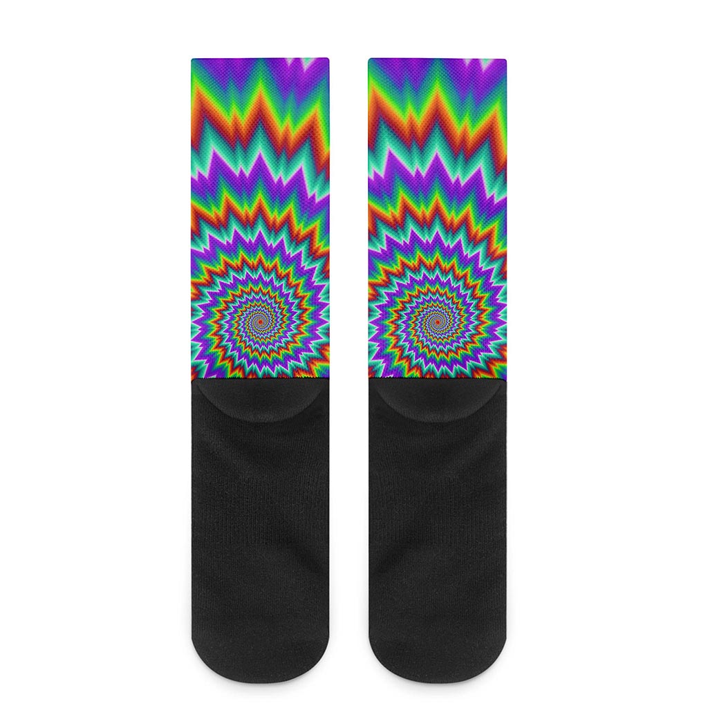 Psychedelic Spiral Optical Illusion Crew Socks – GearFrost