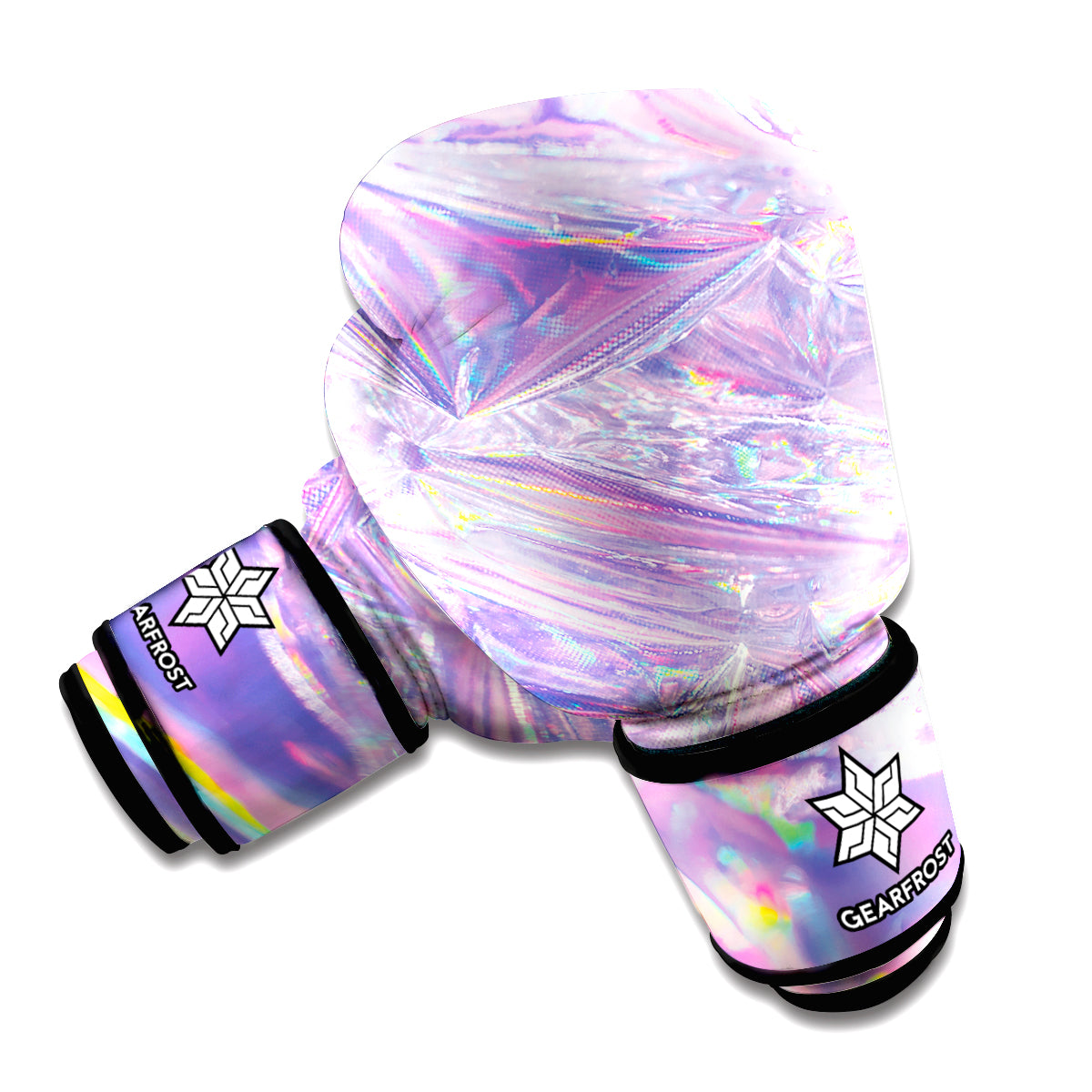 Purple Holographic Print Boxing Gloves – GearFrost