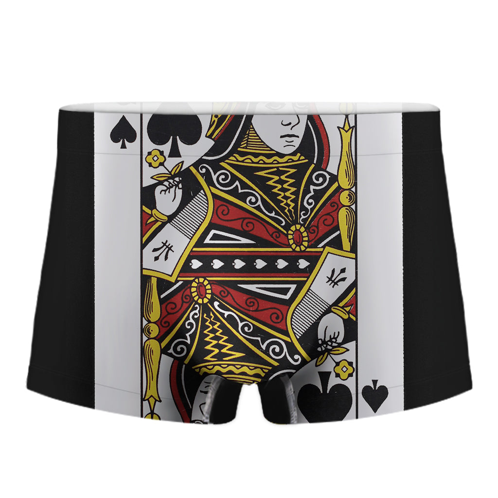 Queen Of Spades Playing Card Print Men's Boxer Briefs – GearFrost