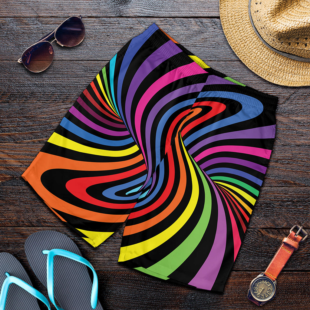 Rainbow Torus Psychedelic Print Men's Shorts – GearFrost