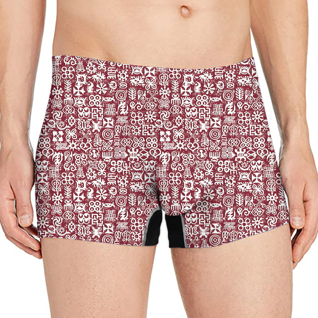 Red African Adinkra Tribe Symbols Men's Boxer Briefs – GearFrost
