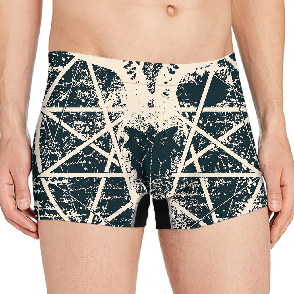 Satan Goat Skull Symbol Print Men's Boxer Briefs – GearFrost