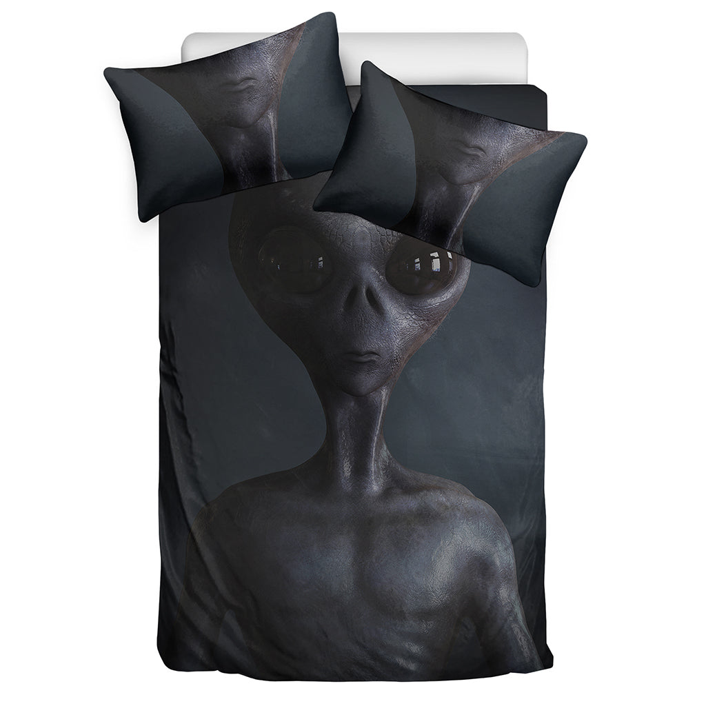 Scary Grey Alien 3D Print Duvet Cover Bedding Set – GearFrost