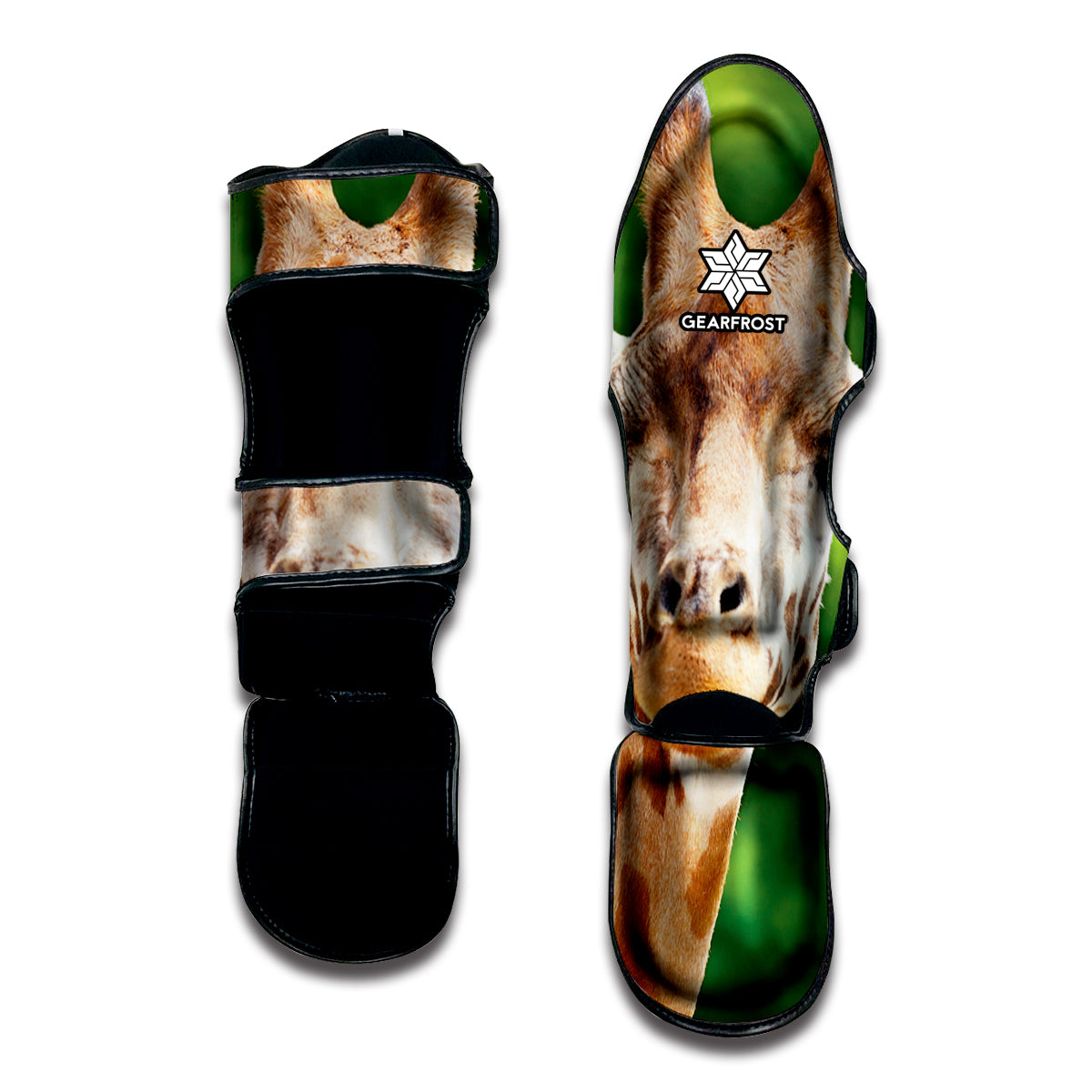 Smiley Face Giraffe Print Muay Thai Shin Guards – GearFrost