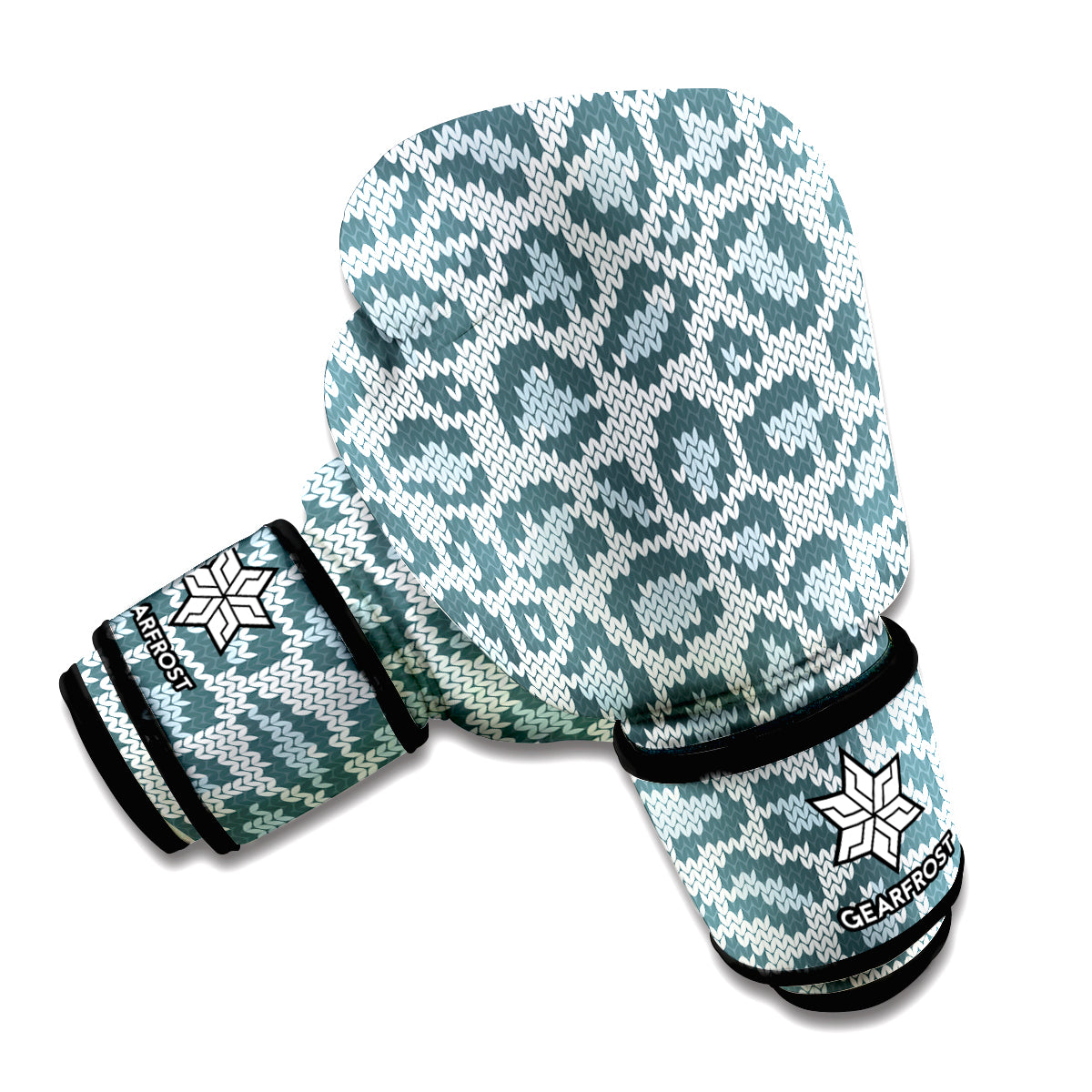 Snow Leopard Knitted Pattern Print Boxing Gloves – GearFrost