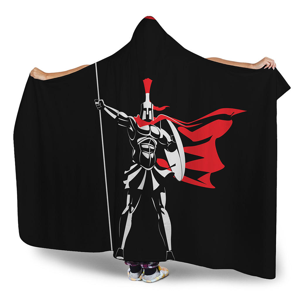 Spartan Warrior Print Hooded Blanket – GearFrost