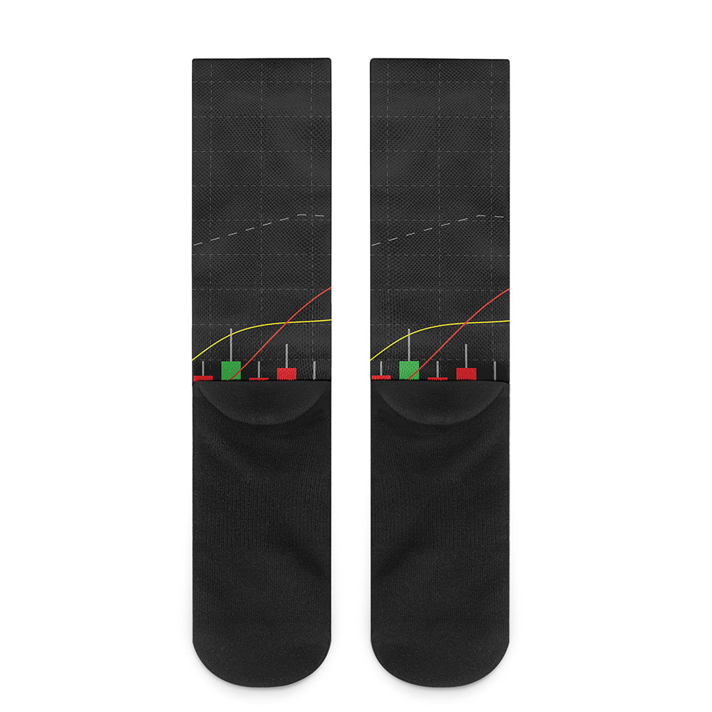 Stock Market Candlestick Print Crew Socks – GearFrost