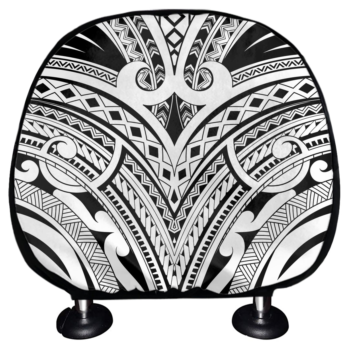 Tribal Maori Polynesian Tattoo Print Car Headrest Covers – GearFrost