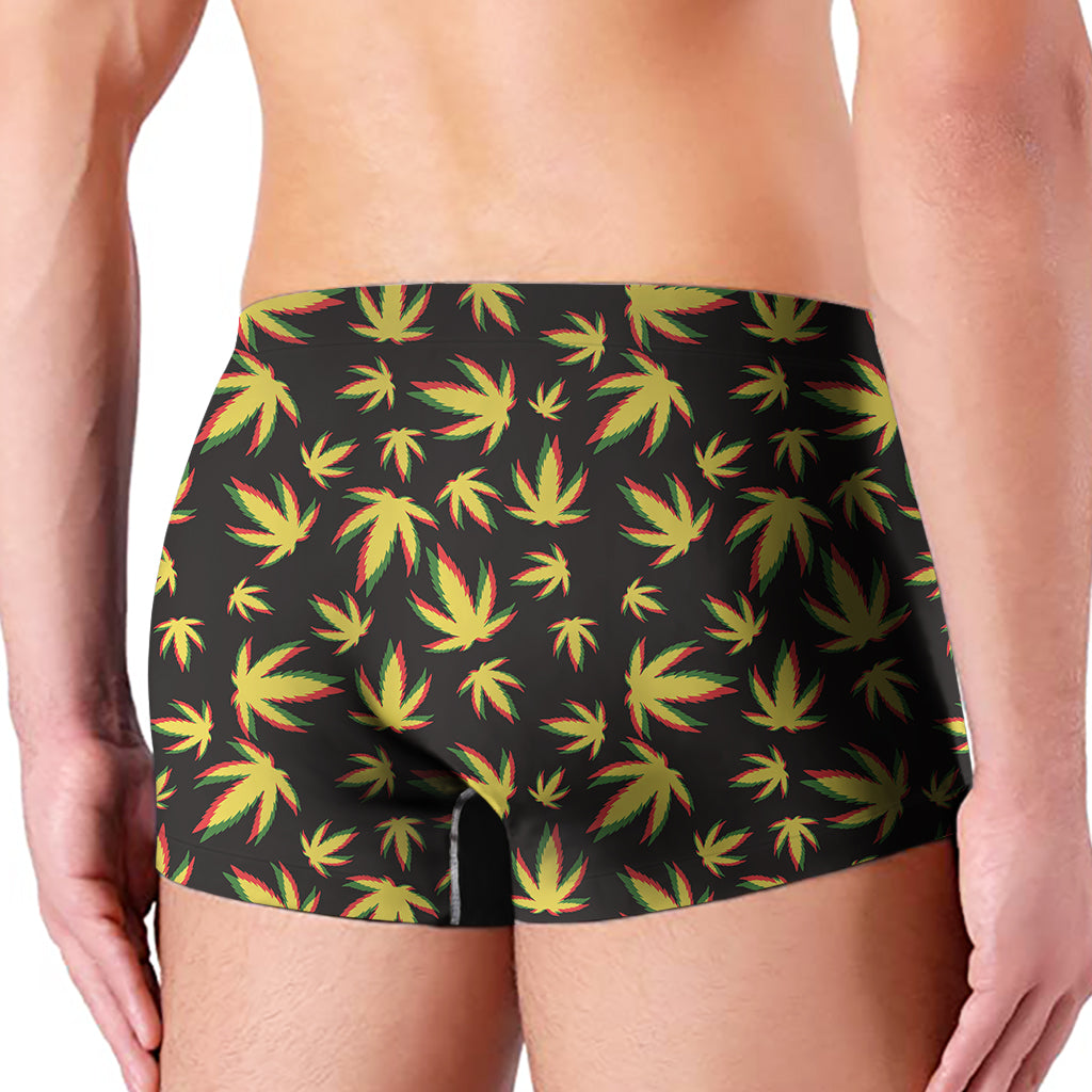 Trippy Weed Leaf Pattern Print Men's Boxer Briefs – GearFrost