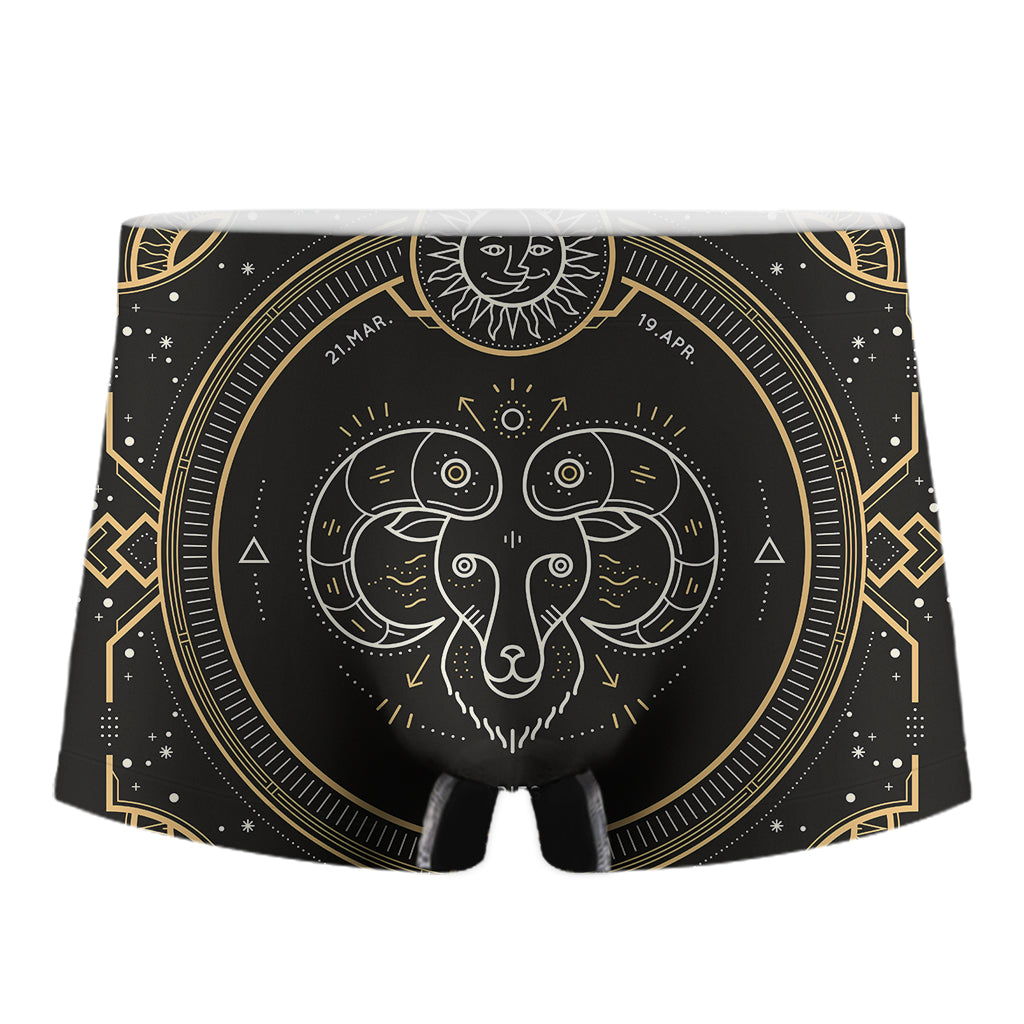 Vintage Aries Zodiac Sign Print Men's Boxer Briefs – GearFrost
