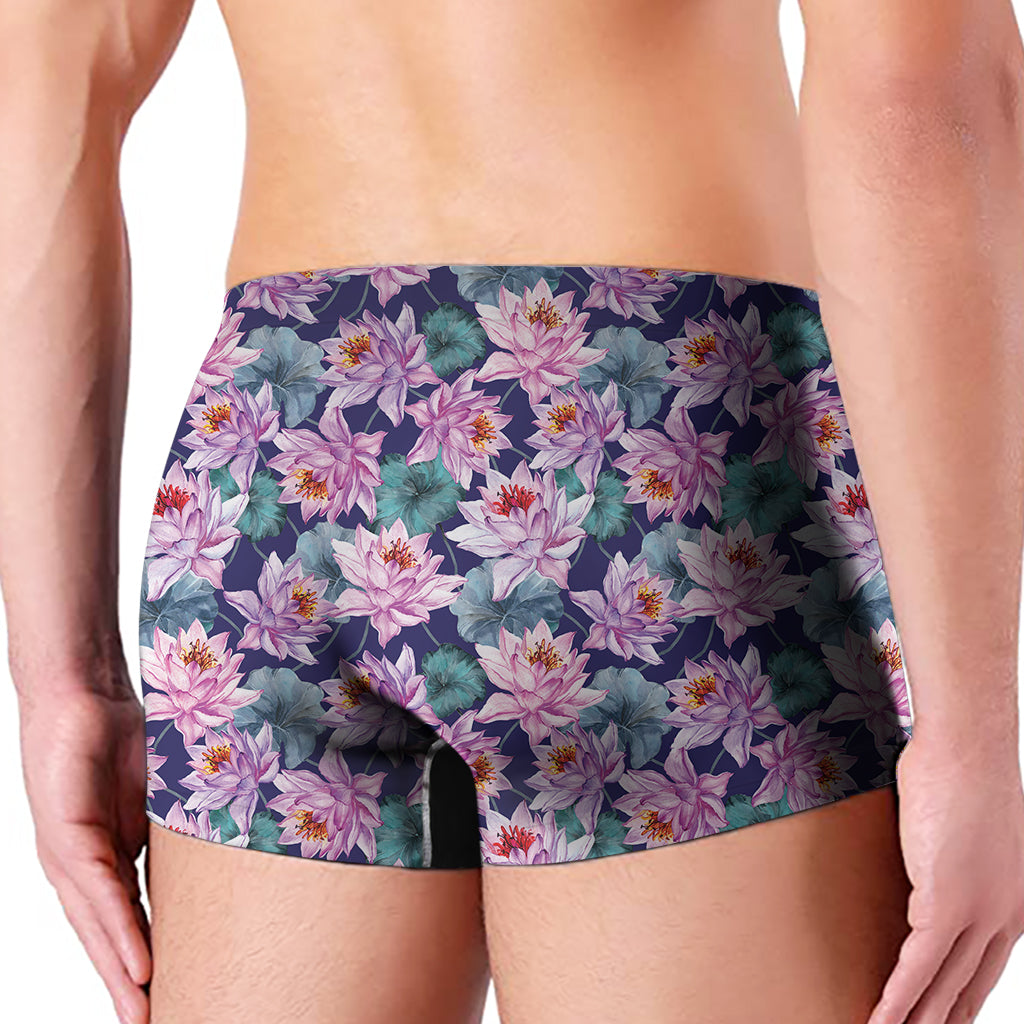 Vintage Lotus Flower Print Men's Boxer Briefs – GearFrost