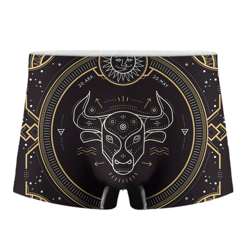 Vintage Taurus Zodiac Sign Print Men's Boxer Briefs – GearFrost