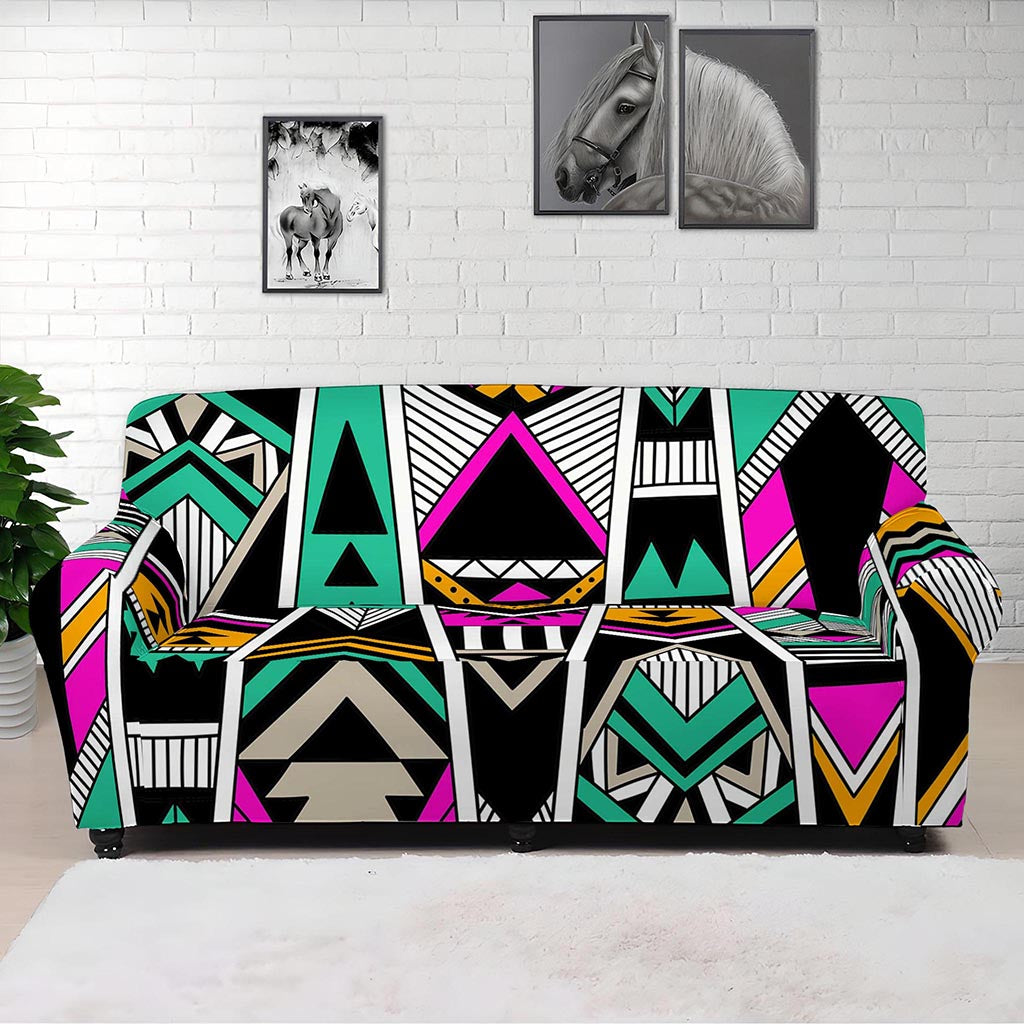 aztec pattern sofa