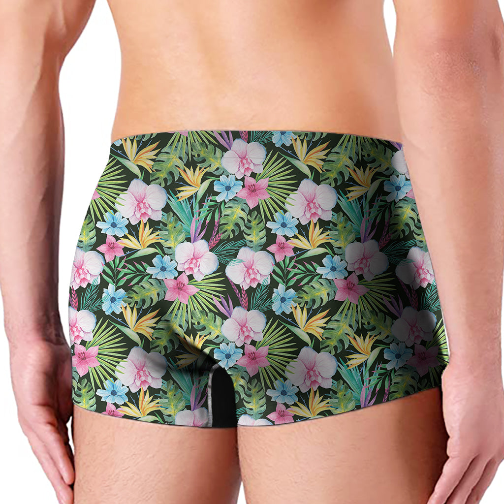 Vintage Tropical Jungle Hawaiian Print Men's Boxer Briefs – GearFrost