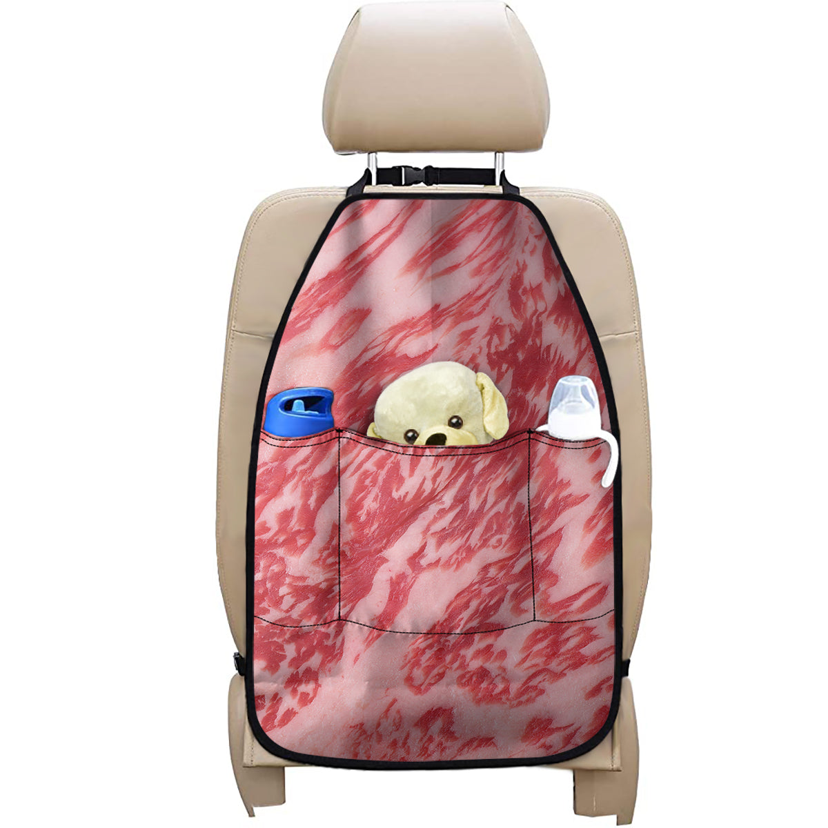 Wagyu Beef Meat Print Car Seat Organizers – GearFrost