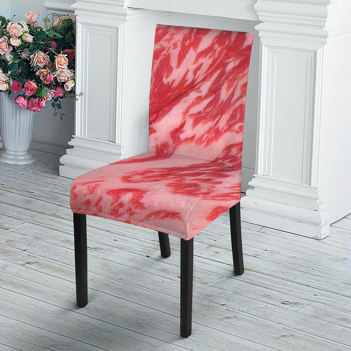 Wagyu Beef Meat Print Dining Chair Slipcover – GearFrost
