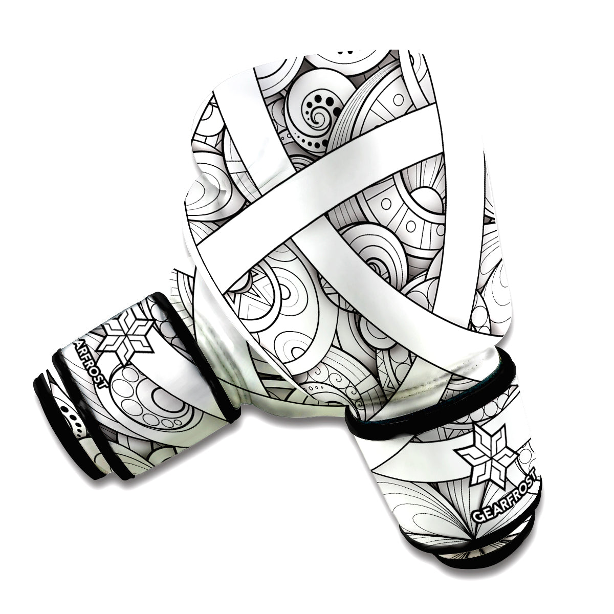 White Celtic Trinity Knot Symbol Print Boxing Gloves – GearFrost