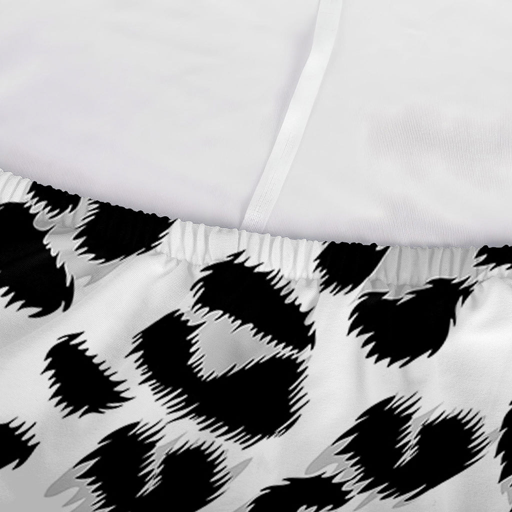 White Leopard Print Sofa Cover – GearFrost