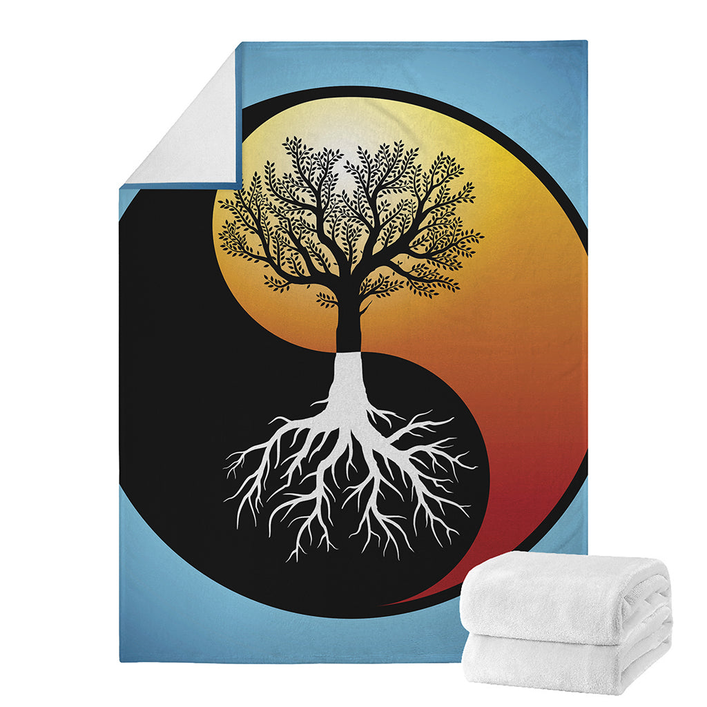 Yin Yang Tree Of Life Print Blanket – GearFrost