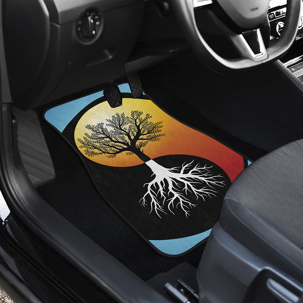 Yin Yang Tree Of Life Print Front Car Floor Mats – GearFrost