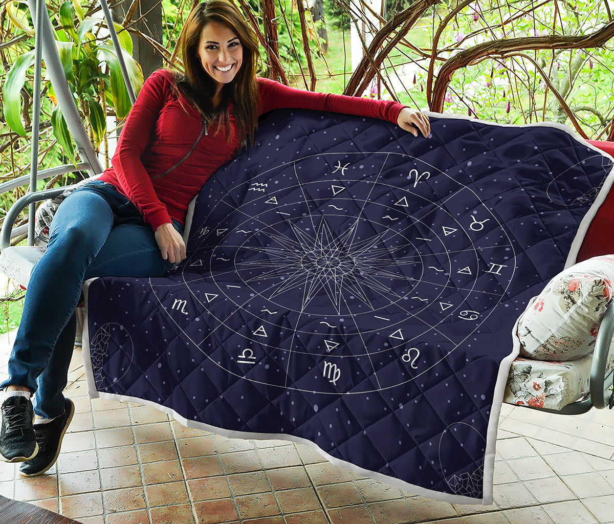 Zodiac Symbols Circle Print Quilt – GearFrost